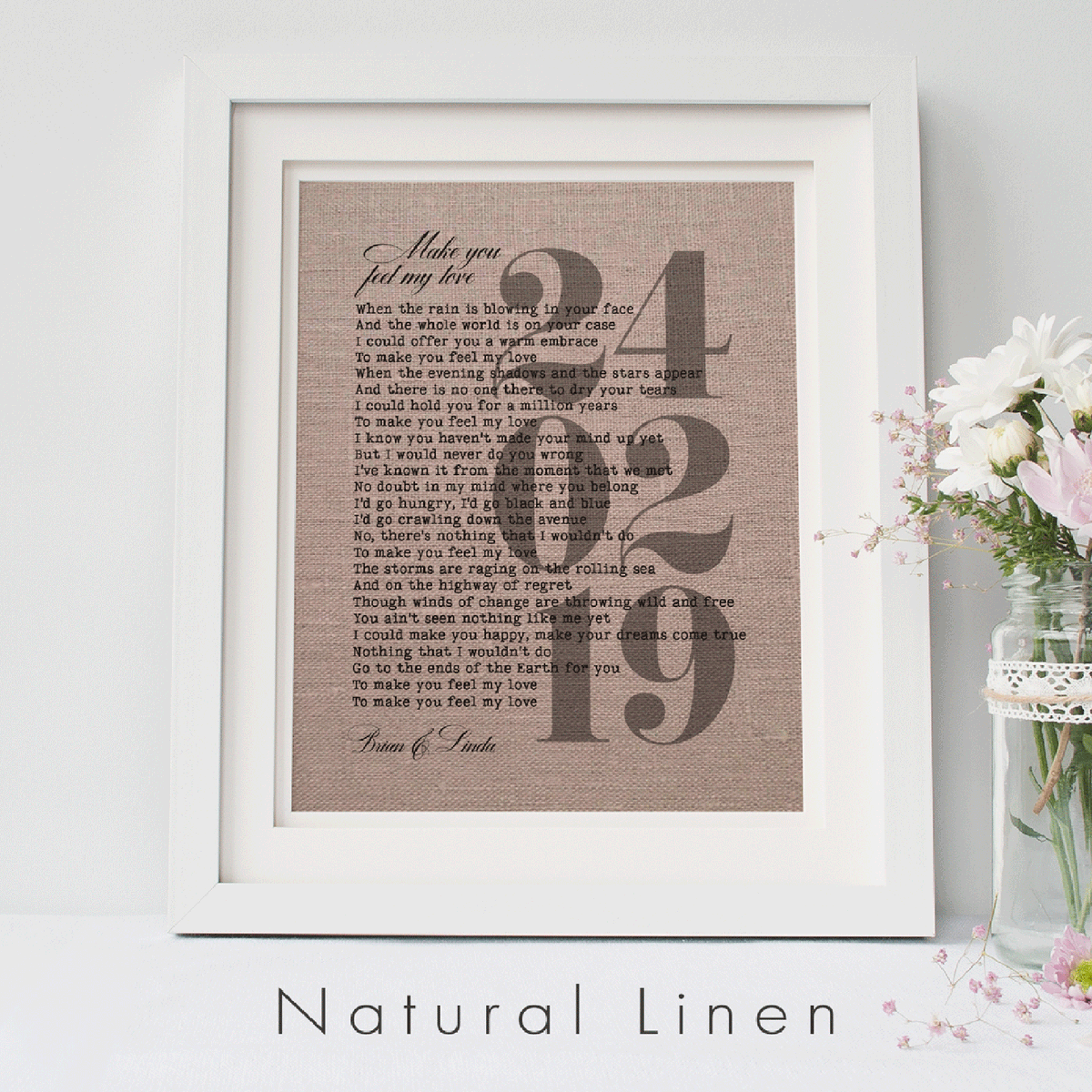 Song Lyrics Print – Bee Happy Art